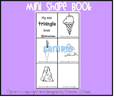 musings of me: Triangle Mini Shape Book
