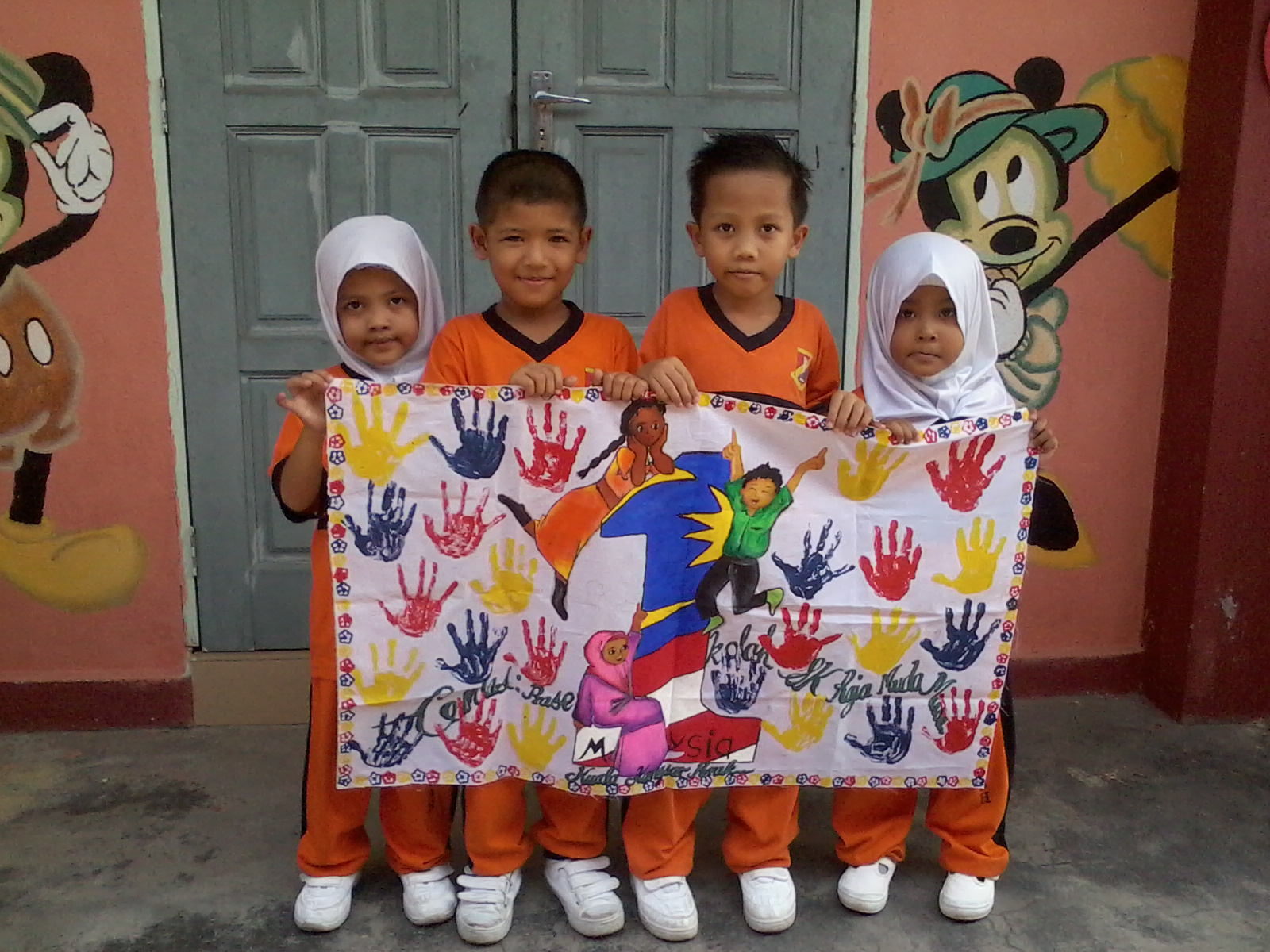 Prasekolah SK Raja Muda Musa: Kain Rentang 1 Malaysia Prasekolah