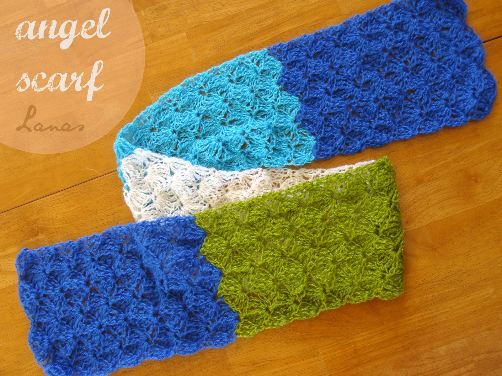 Lanas de Ana: Colorful Angel Scarf