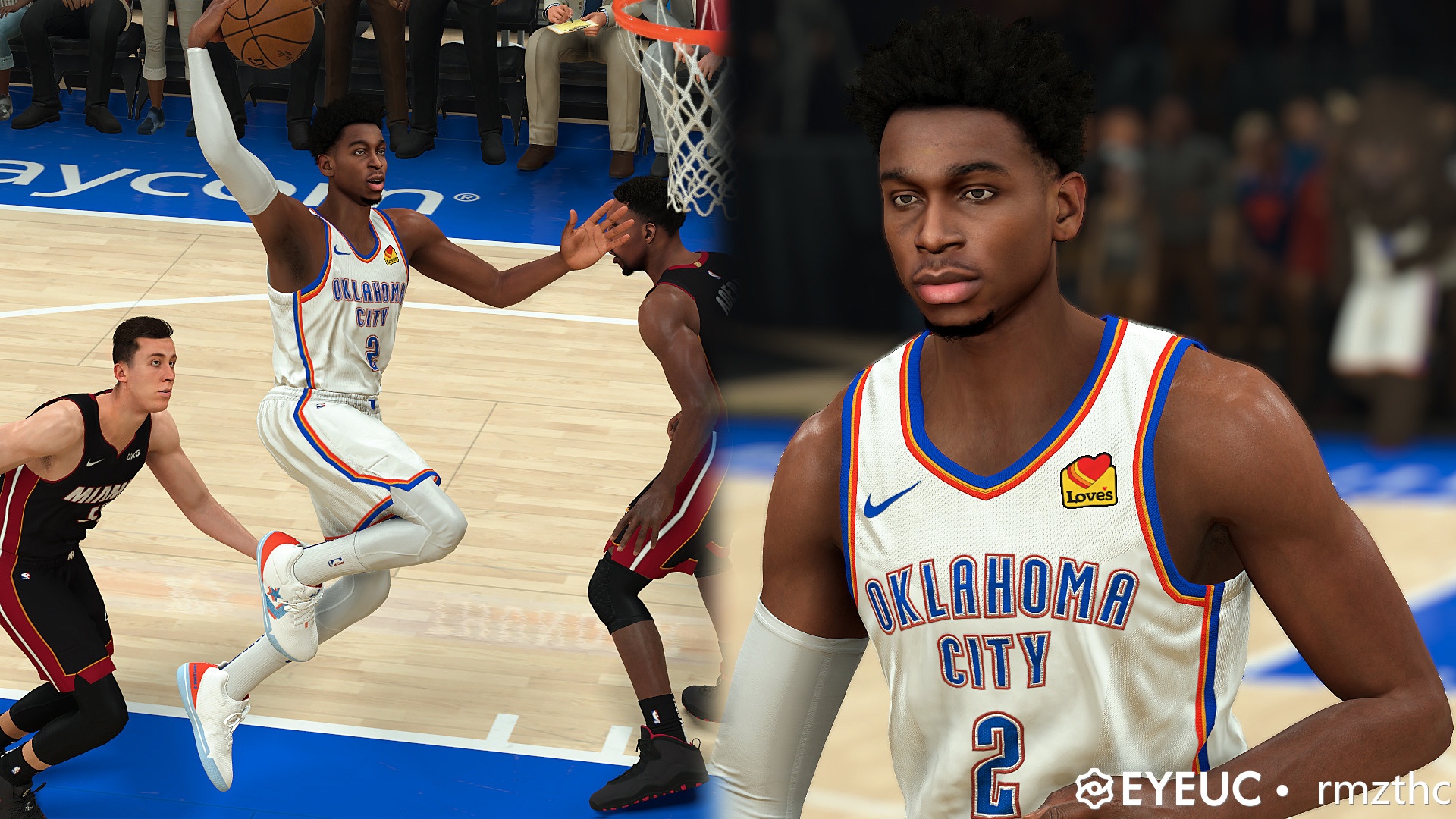 NBA 2K21 Shai Gilgeous-Alexander Cyberface and BOdy Model V1 by DP