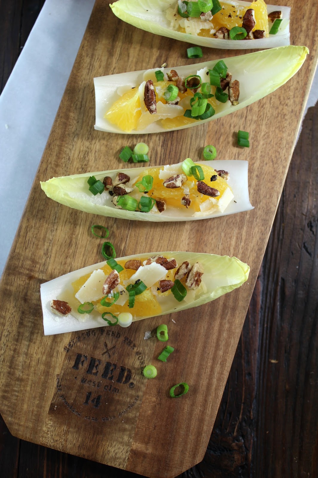 Authentic Suburban Gourmet: Orange, Pecan & Parmesan Endive Bites ...