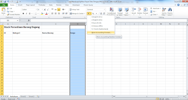 Cara Membuat Aplikasi Input Data Dengan Macro Excel