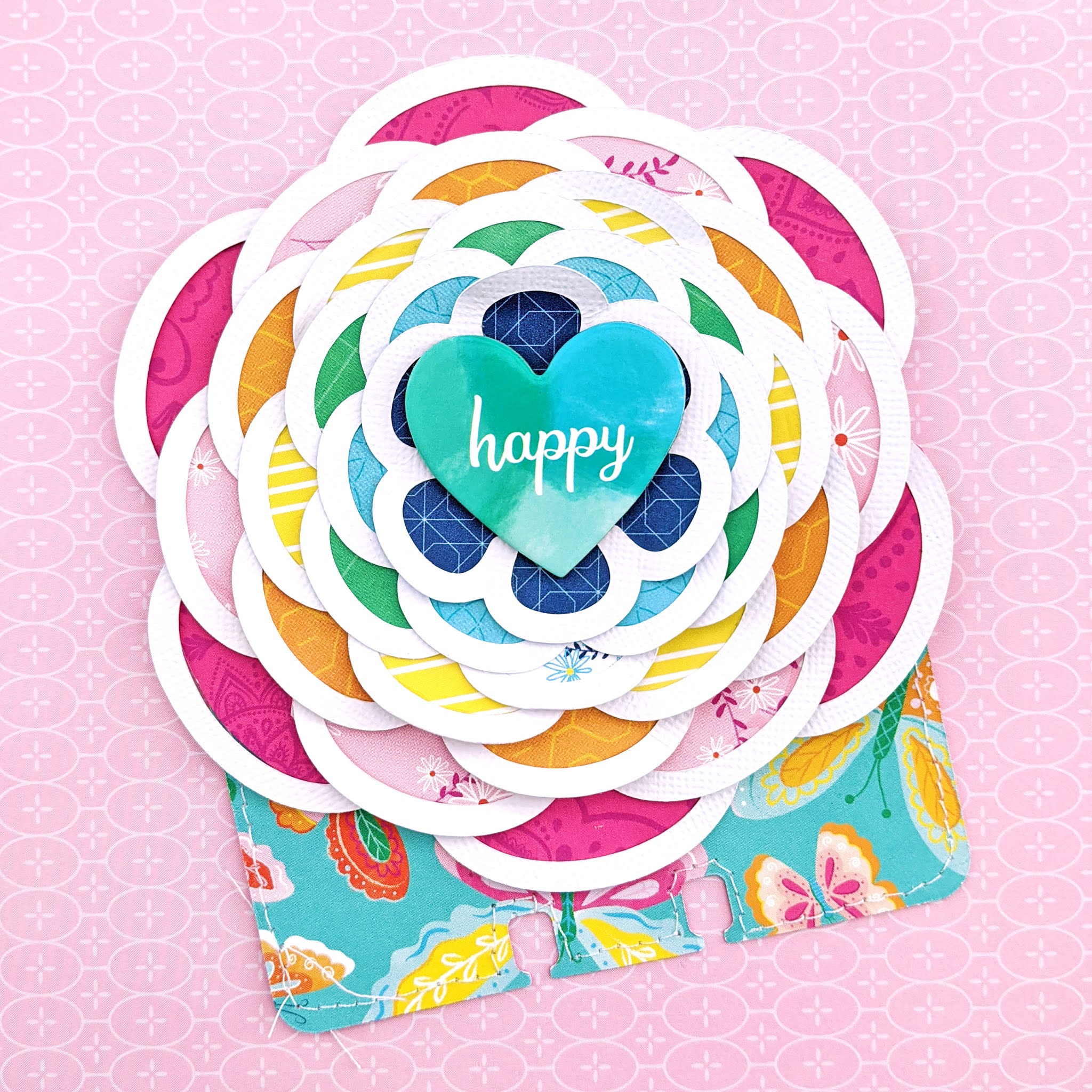 Layered and Backed Flower MemoryDex Card Tutorial by Paige Evans ...