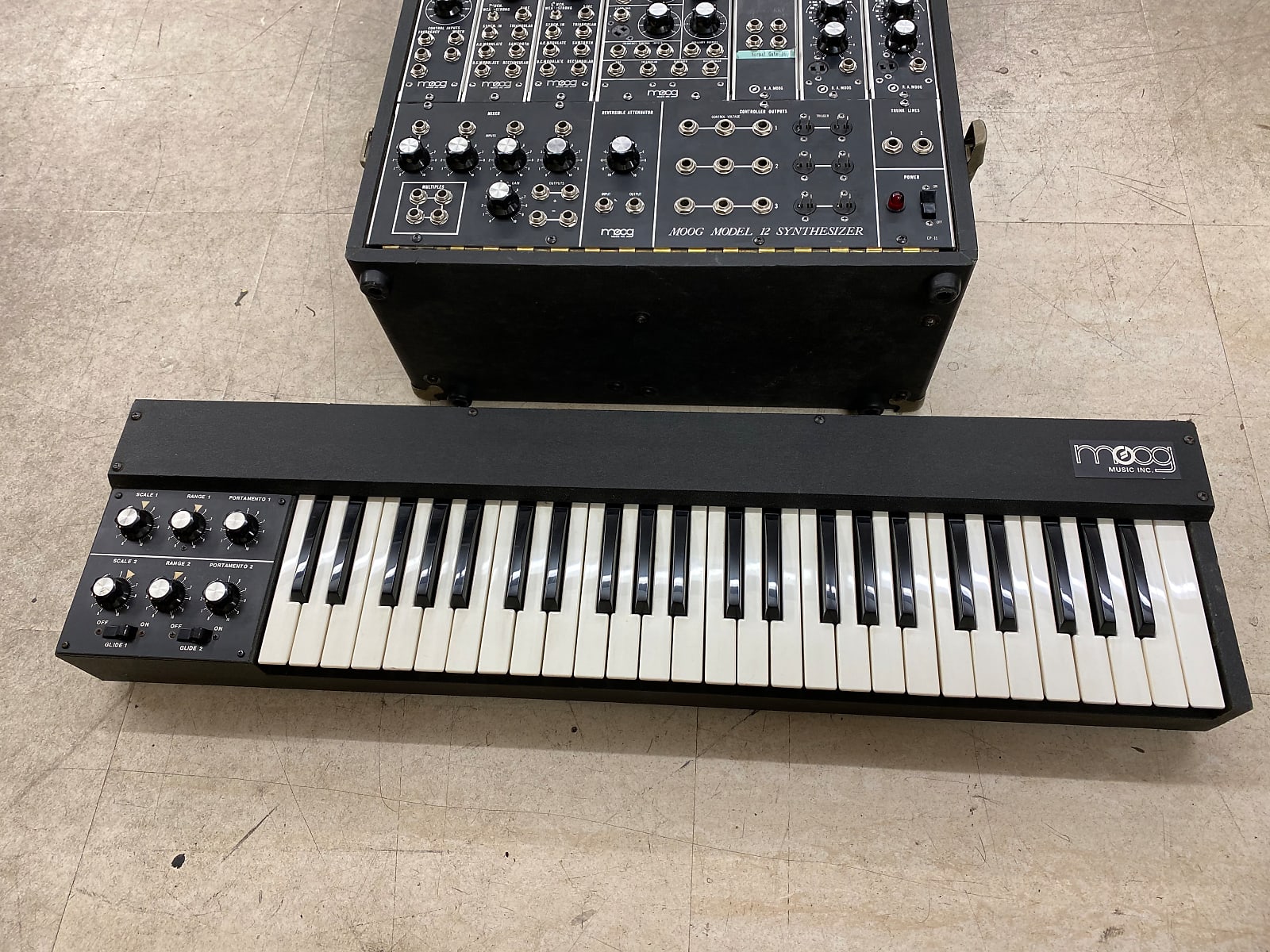 MATRIXSYNTH: 1972 Original Modular Moog Model 12