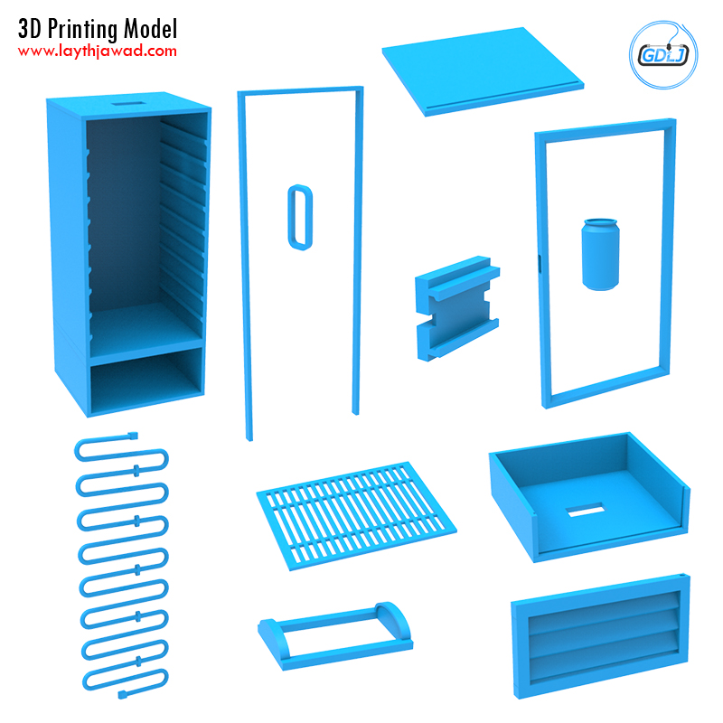 Cold Drink Cooler 3D Printing Model | Layth Jawad