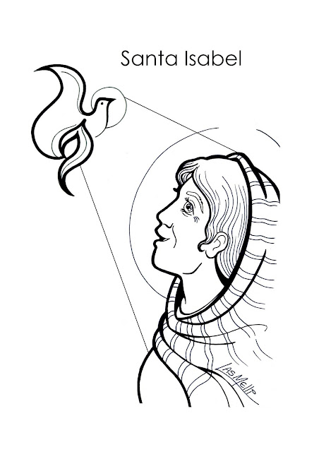 El Rincón de las Melli: DIBUJO: Santa Isabel