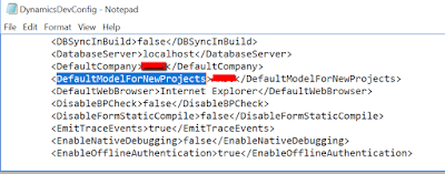 Dynamics 365 Finance & Operation News: Set Default Model in Visual ...
