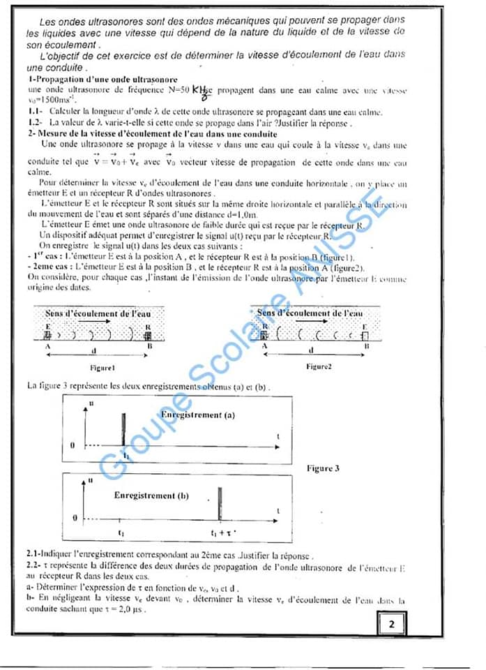 controle 1 physique-chimie semestre 1 2bac international