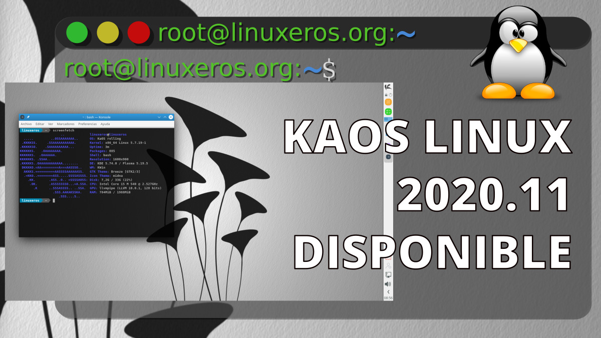 KaOS Linux 2020.11, con KDE Plasma 5.20 ~ Linuxeros