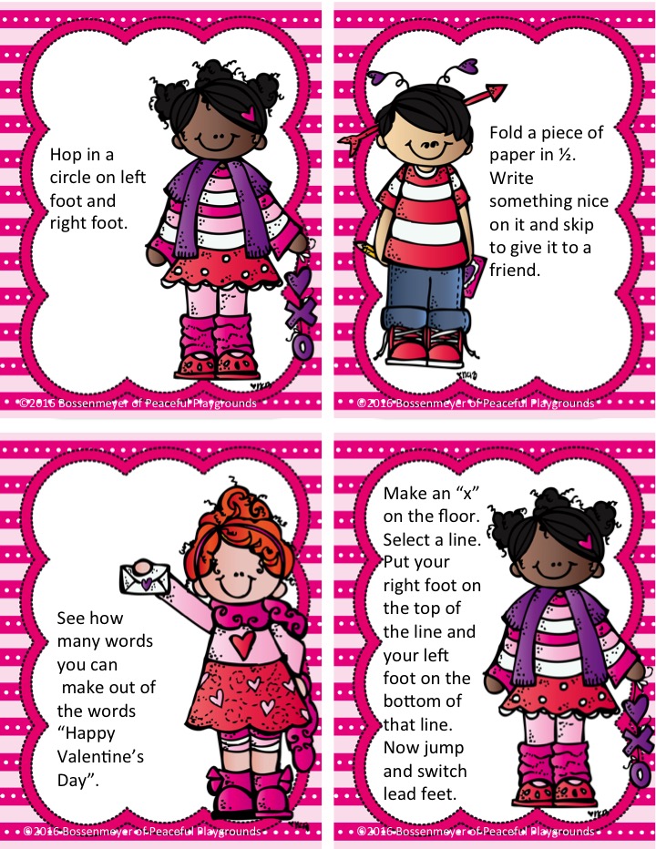 Valentine's Day Brain Breaks | Peaceful Playgrounds | Recess Doctor Blog