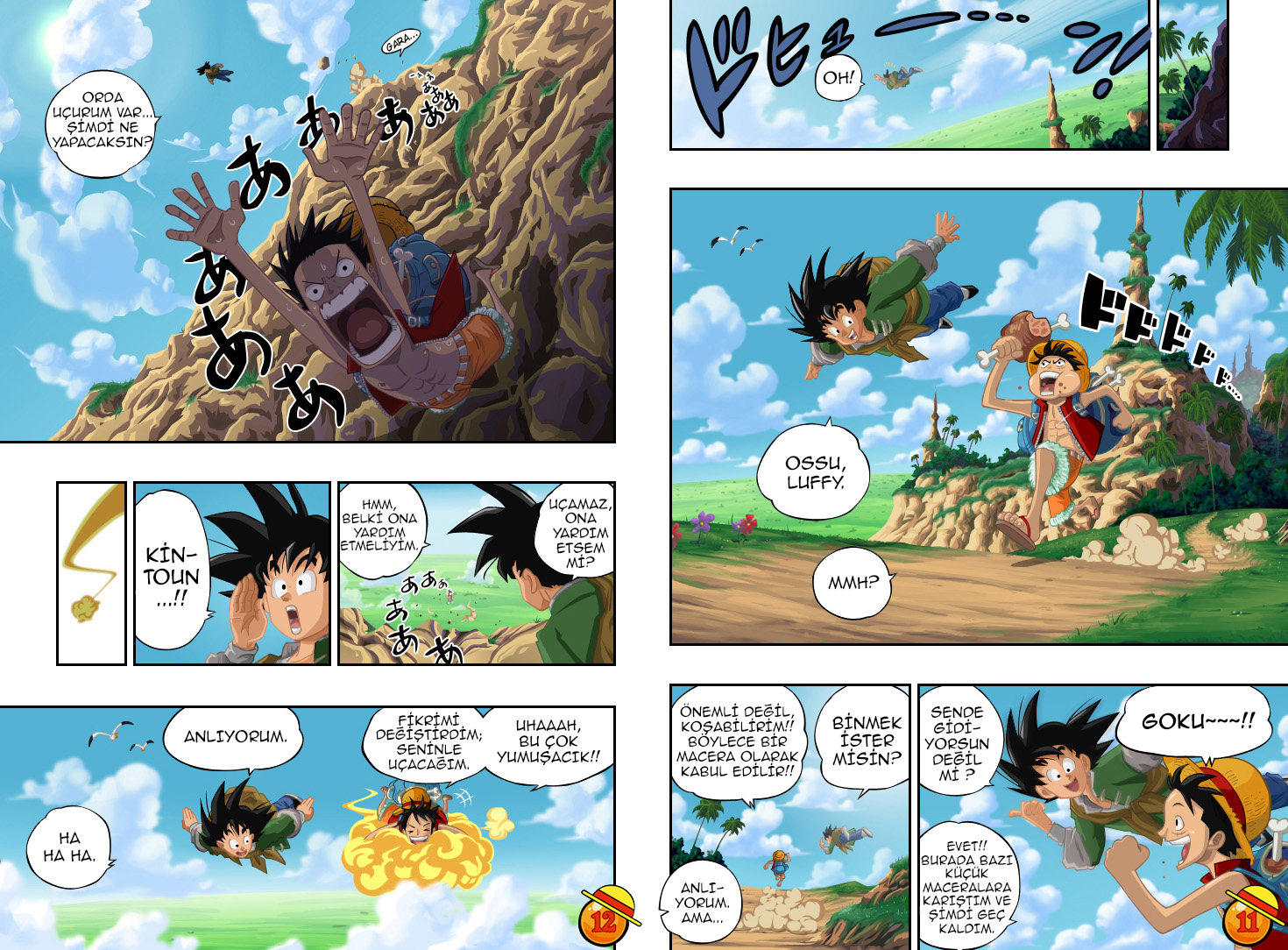 Dragon Ball X One Piece - Cross Epoch Oneshot Renkli