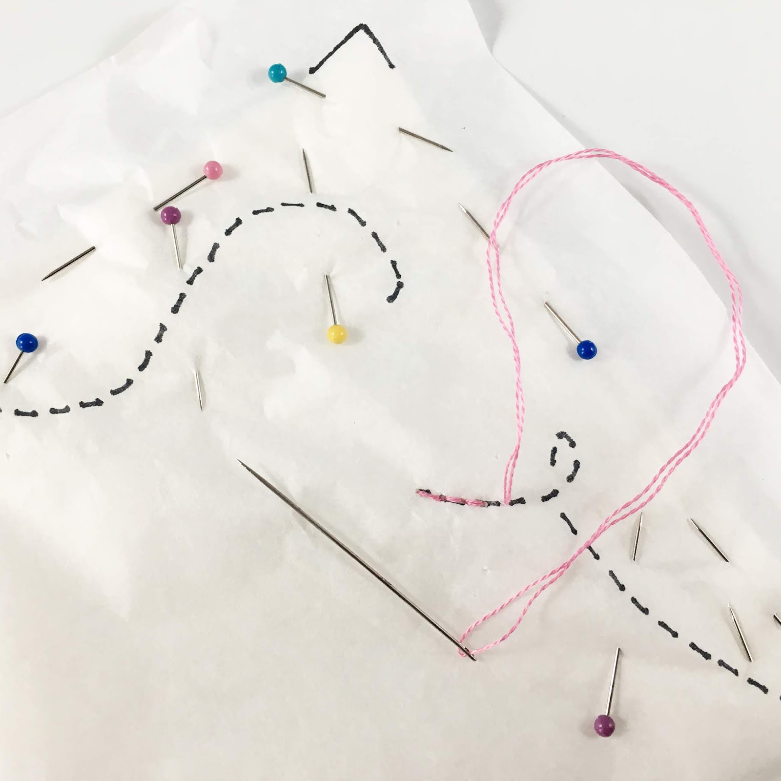 Tutorial: Embroidering with Tissue Paper Templates