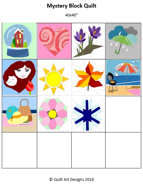 Quilt Art Design: Mystery Block #8