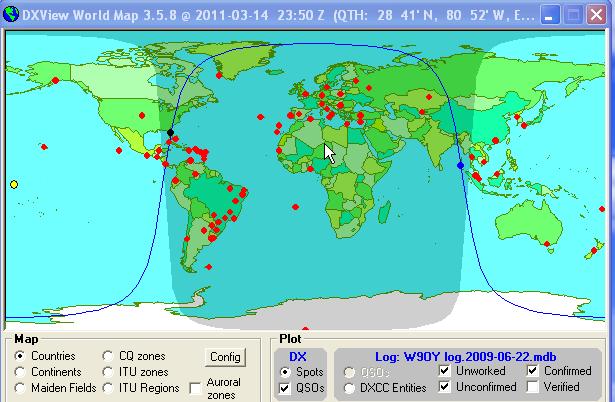 Ham Radio Map Of The World - Map