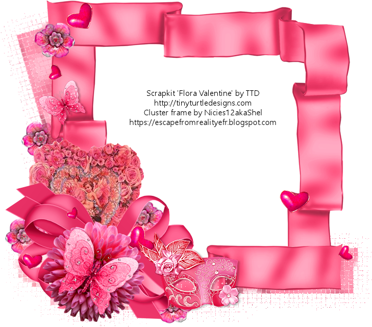 Escape From Reality Blog: FTU Valentine Cluster Frames 'Flora Valentine'