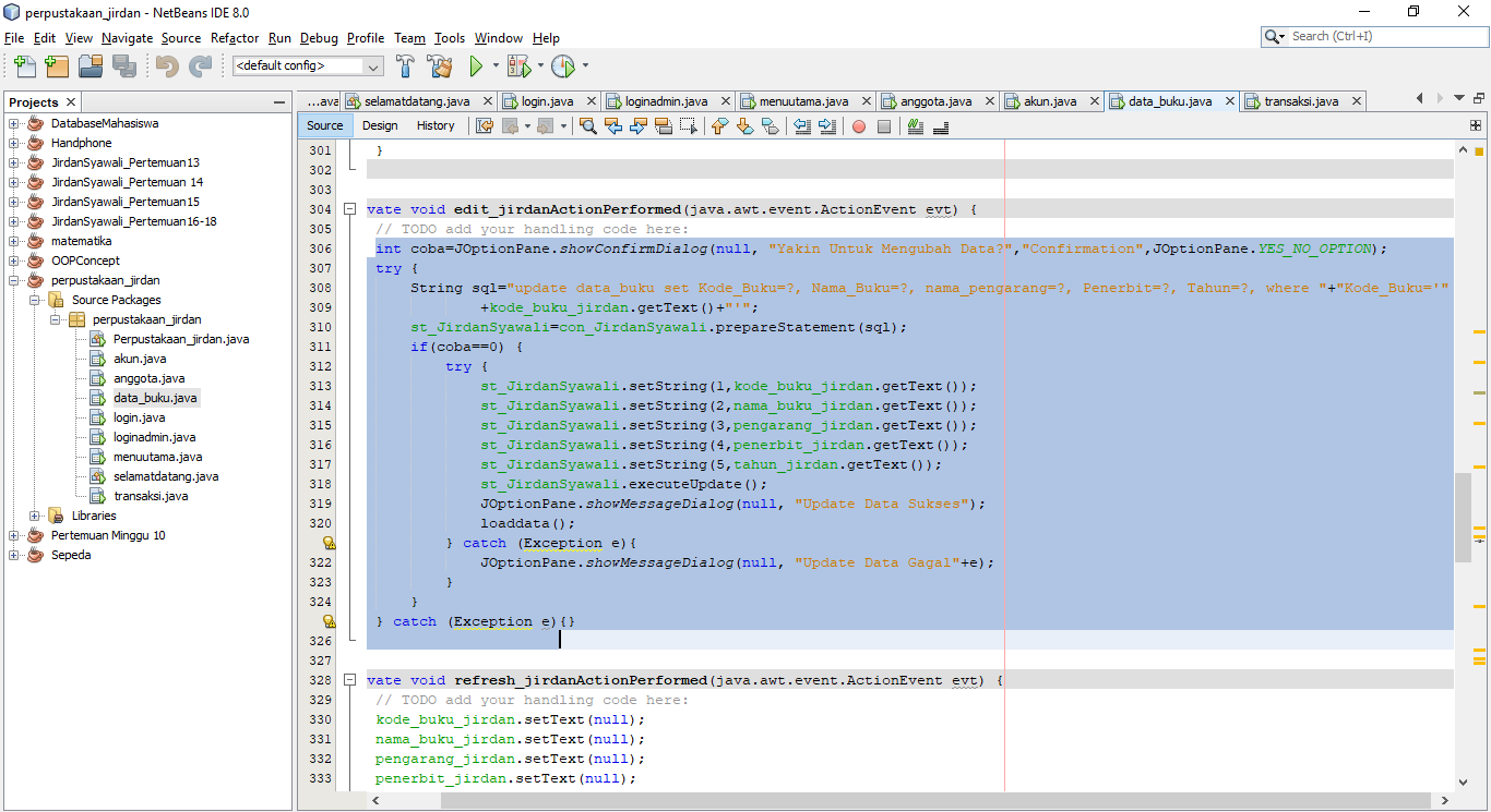 Cara Membuat Program Peminjaman Buku dengan Netbeans & XAMPP - UAS ...