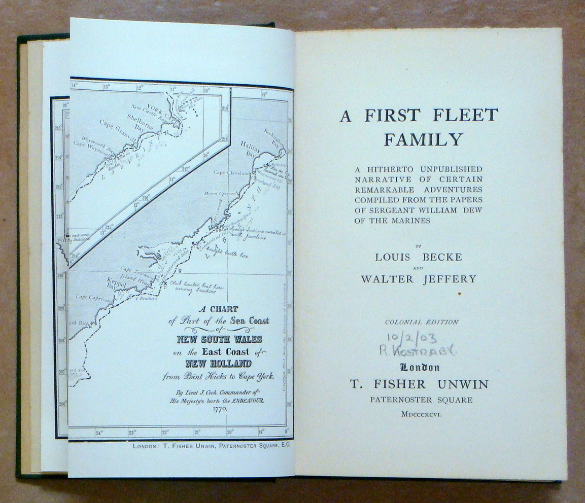 Robert Forrester, First Fleeter: 'A First Fleet Family', by Louis Becke ...