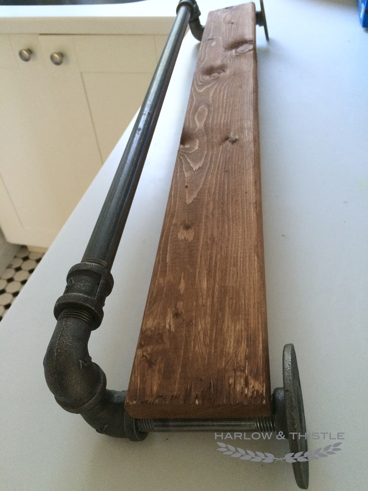 DIY Pipe Shelf - Harlow & Thistle