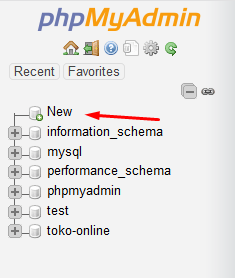 Membuat Database dan Tabel mysql diphpmyadmin xampp