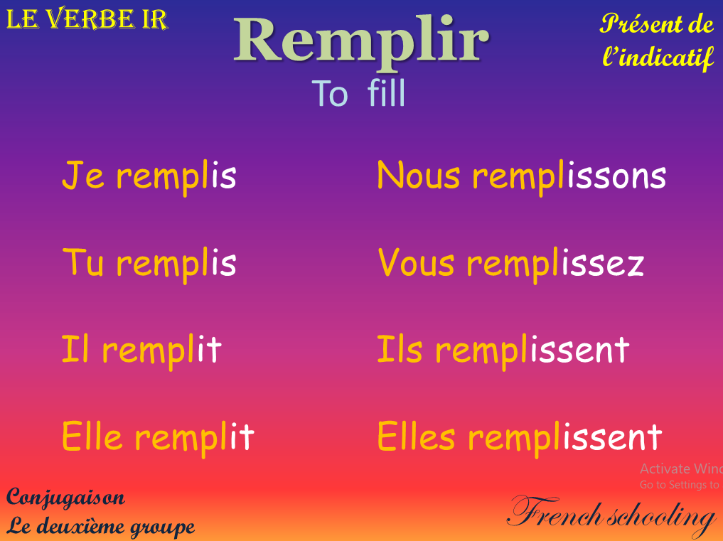 Remplir