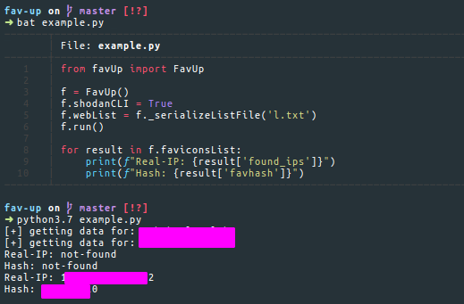 Fav-Up - IP Lookup By Favicon Using Shodan