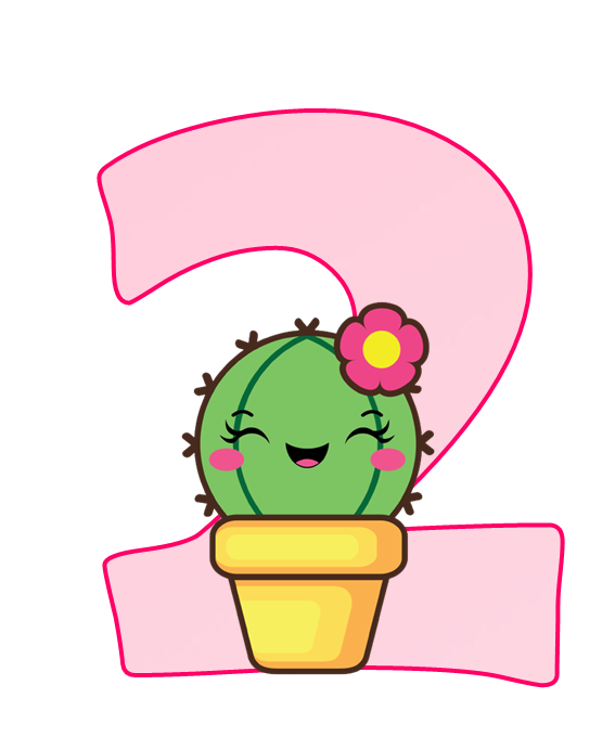 Kits imprimibles gratis : abecedario y números cactus