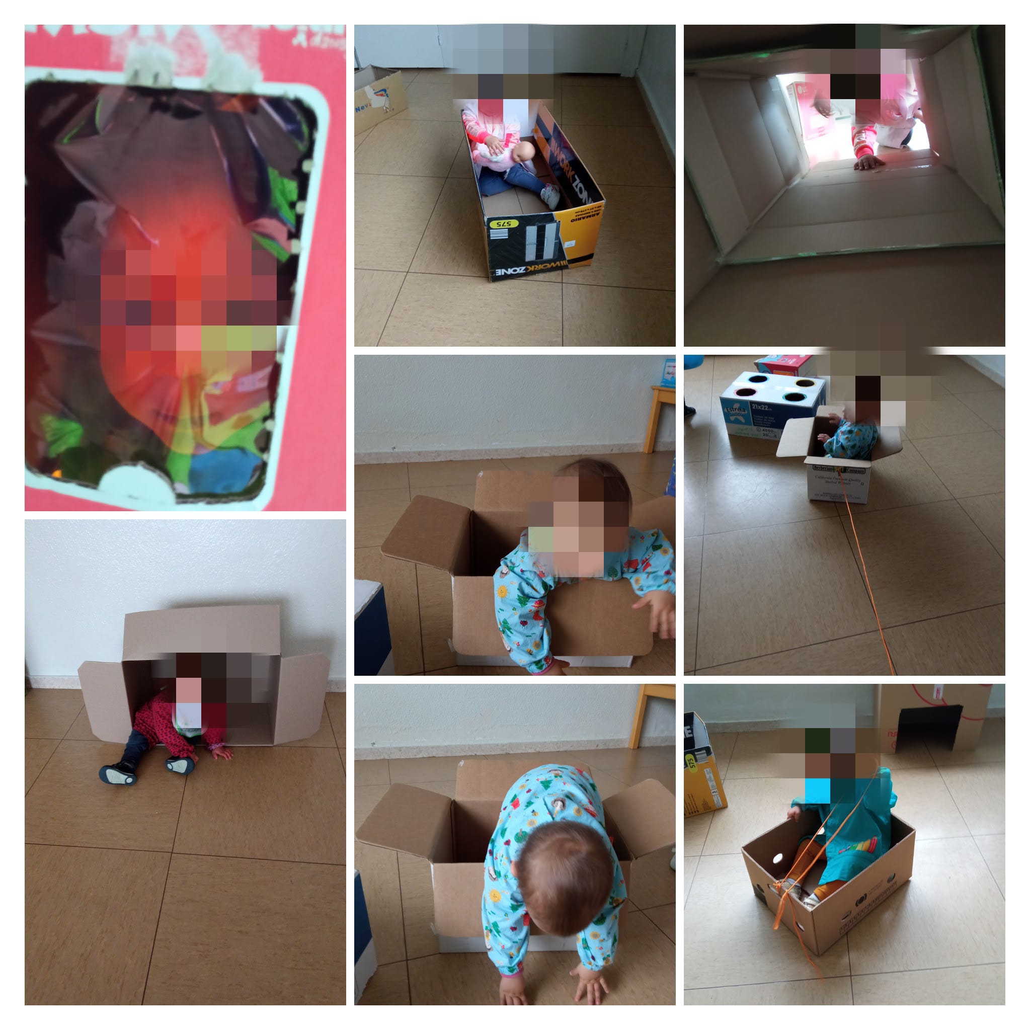 E I ARCO iRIS : Las cajas de cartón son un juguetón