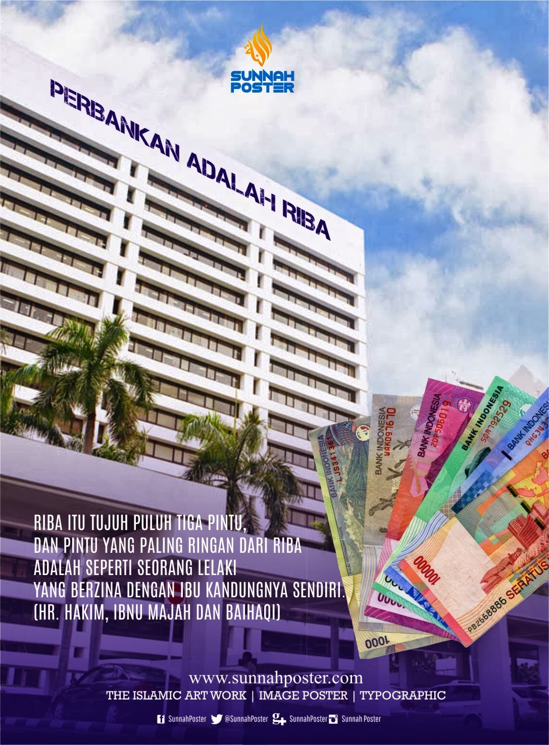 Sunnah Poster : RIBA | Melalui Bank, Yahudi Menguasai Semuanya