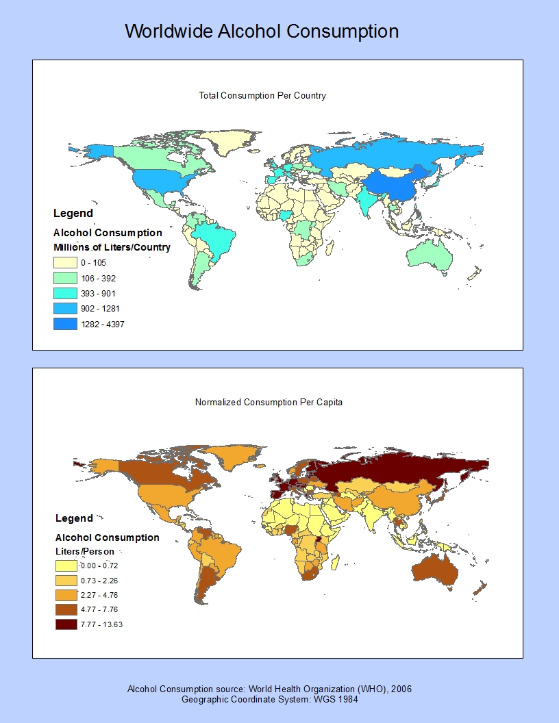 GIS Labs & Research Projects: Importance of Normalization: Worldwide ...