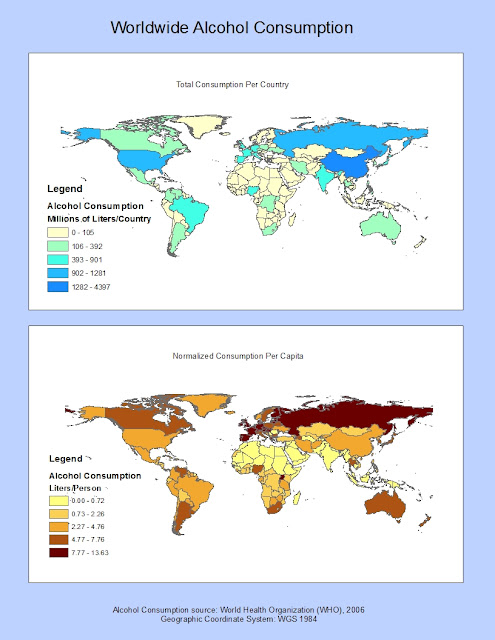 GIS Labs & Research Projects: Importance of Normalization: Worldwide ...