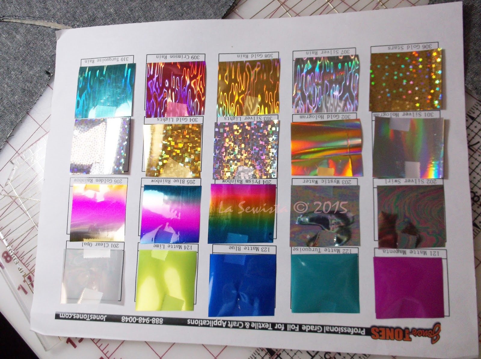 La Sewista!: Foiling 101