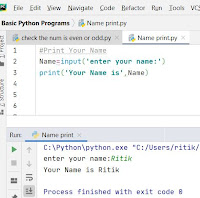 Print Your Name in Python - CodexRitik - CodexRitik