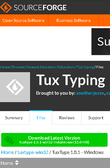Latihan Cara Mengetik 10 Jari dengan TuxType | Sebardi Blog