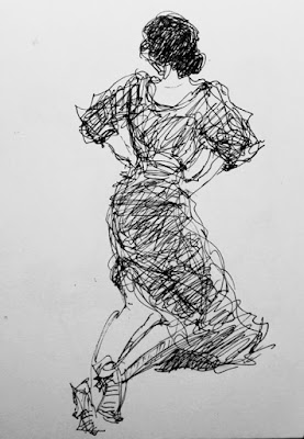Connie Chadwell's Hackberry Street Studio: Ink Folk Dancer - original ...
