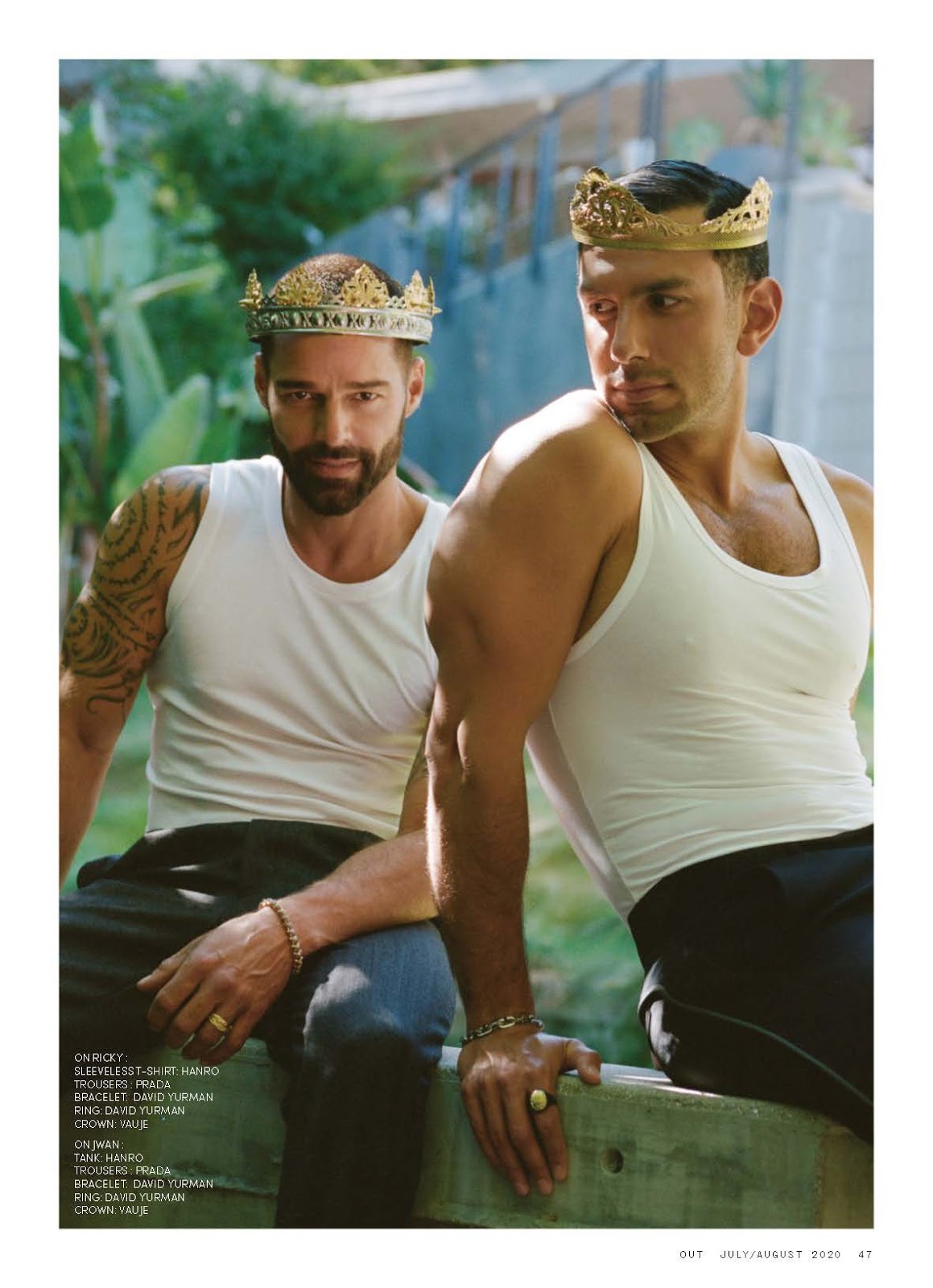 RICKY MARTIN : OUT MAGAZINE AUGUST 2020 - THE MALE FASHION