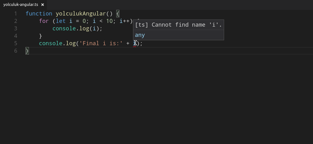 Typecsript Dersleri - var & let Arasındaki Farklar