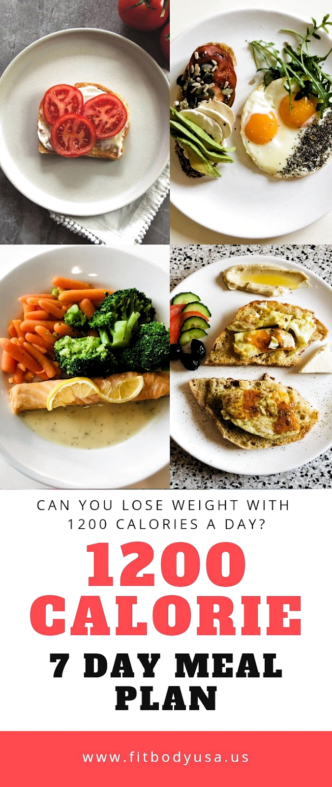 1200 Calorie 7 Day Meal Plan - Can You Lose Weight With 1200 Calories a ...