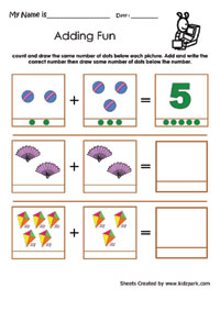 Kids Worksheets: Addition Worksheets for Kids