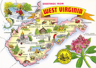 west to east: West Virginia Fun Facts