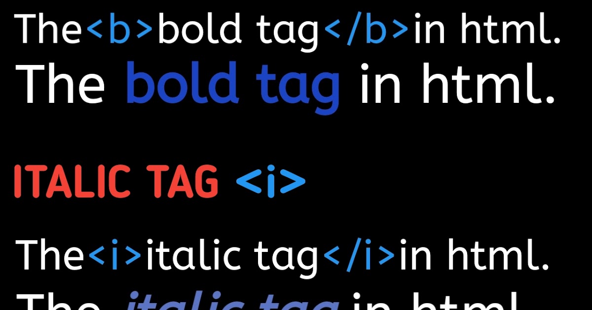 BOLD, ITALIC AND UNDERLINE