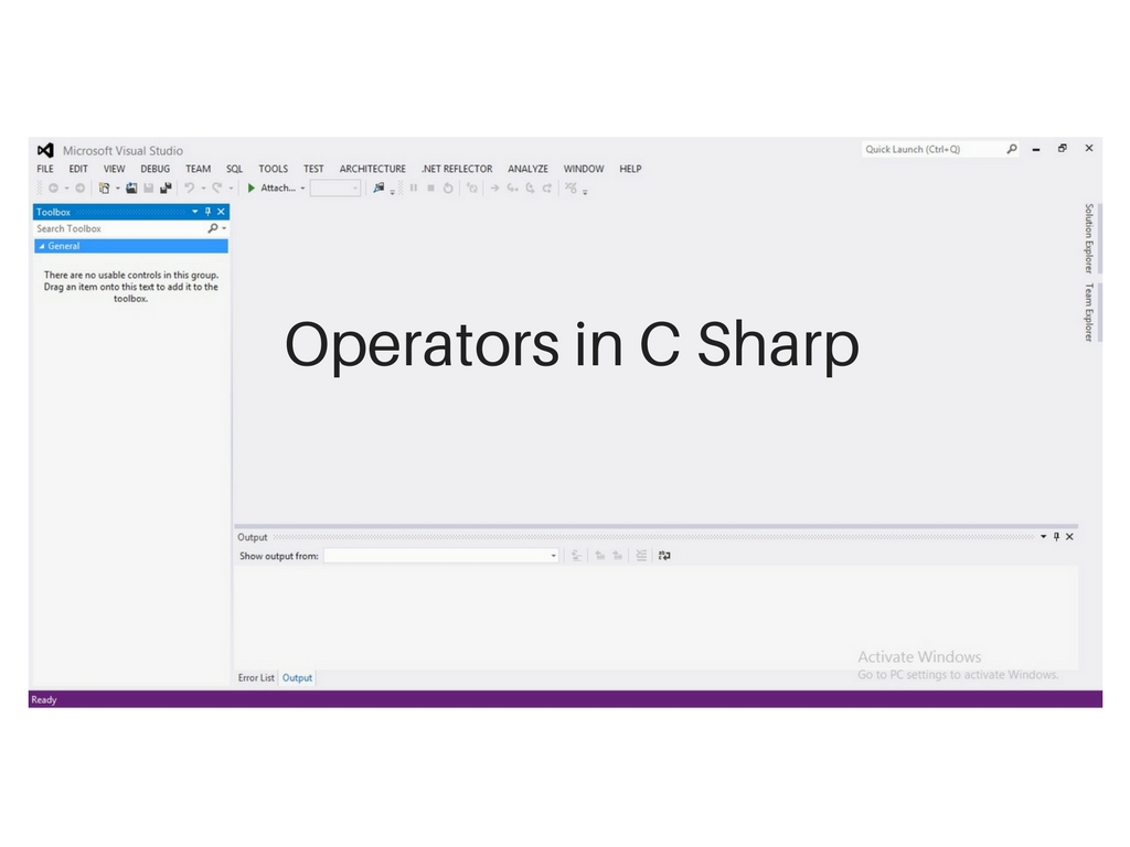Operators In C Sharp Programming World