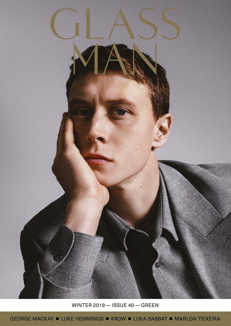 George Mackay para Glass Men Magazine en foto de Nick Thompson