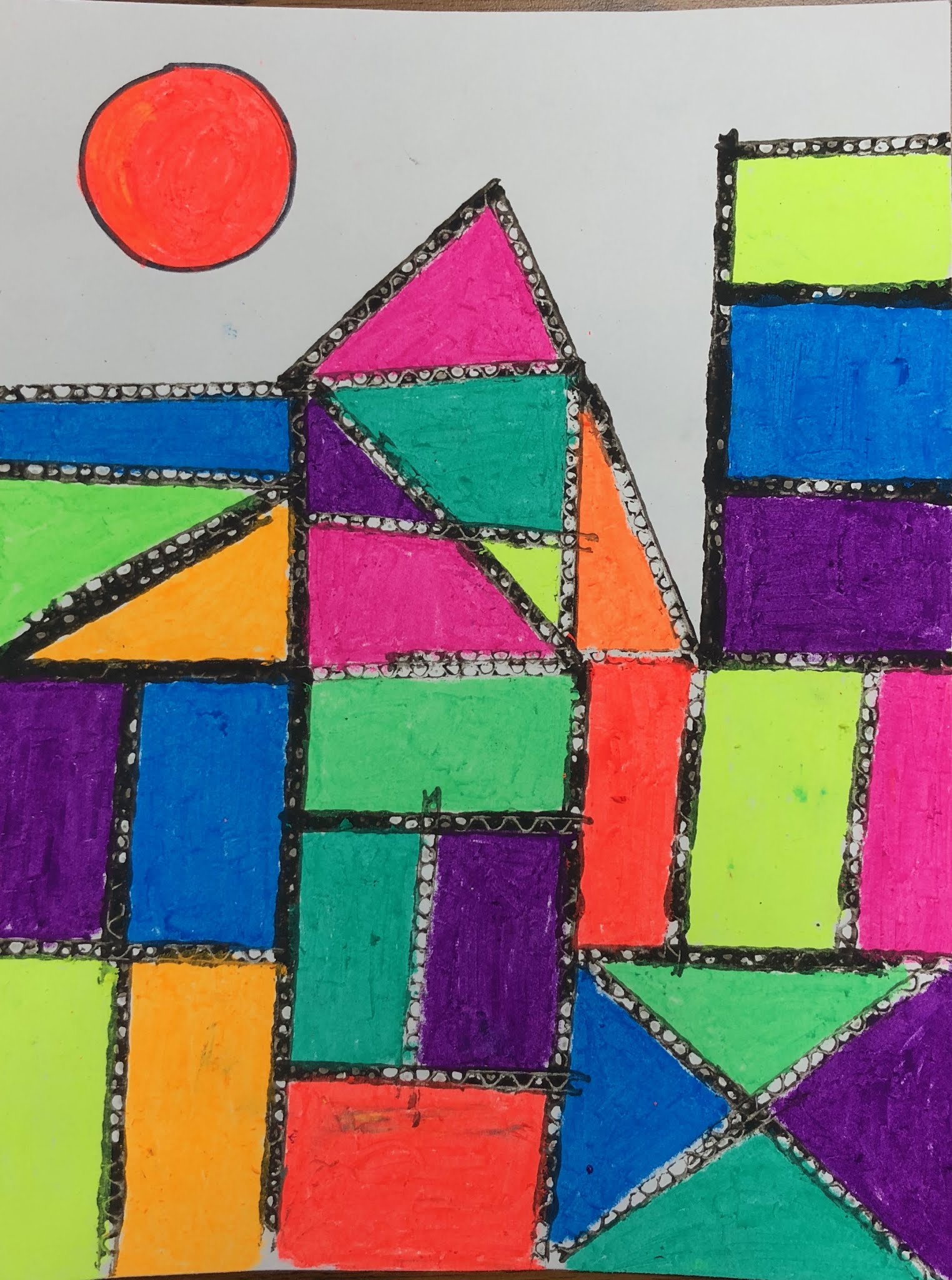 Mrs. Harris' art room: Paul Klee cities 1st grade art lesson