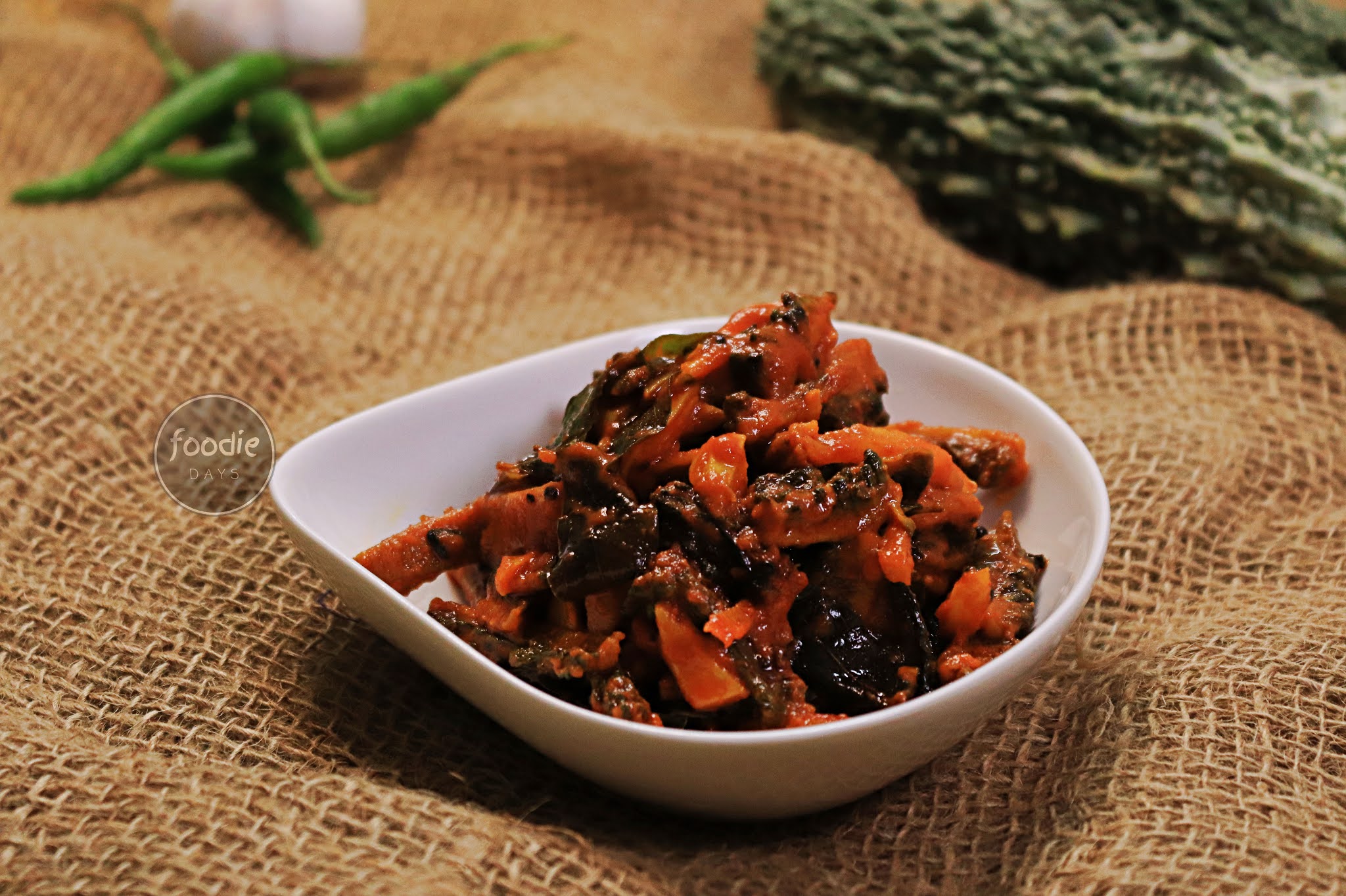 Bitter gourd Pickle | Kerala Style Paavakka achaar recipe