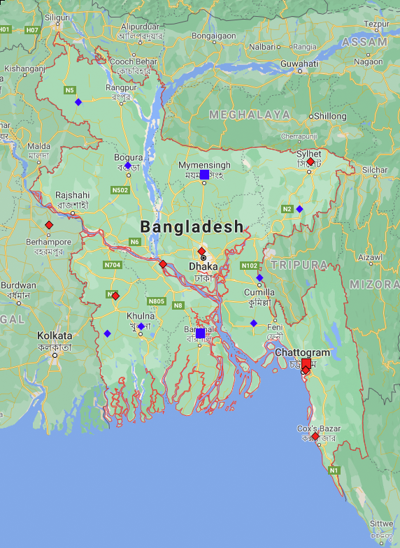 Climate Science Investigations: 74. Bangladesh - temperature trends ...