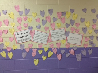 Growing Grade by Grade: 100 Acts of Kindness Display