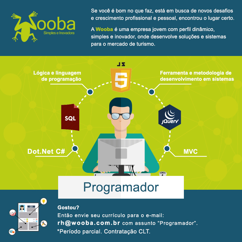 Emprego para Programador - 24.08.17