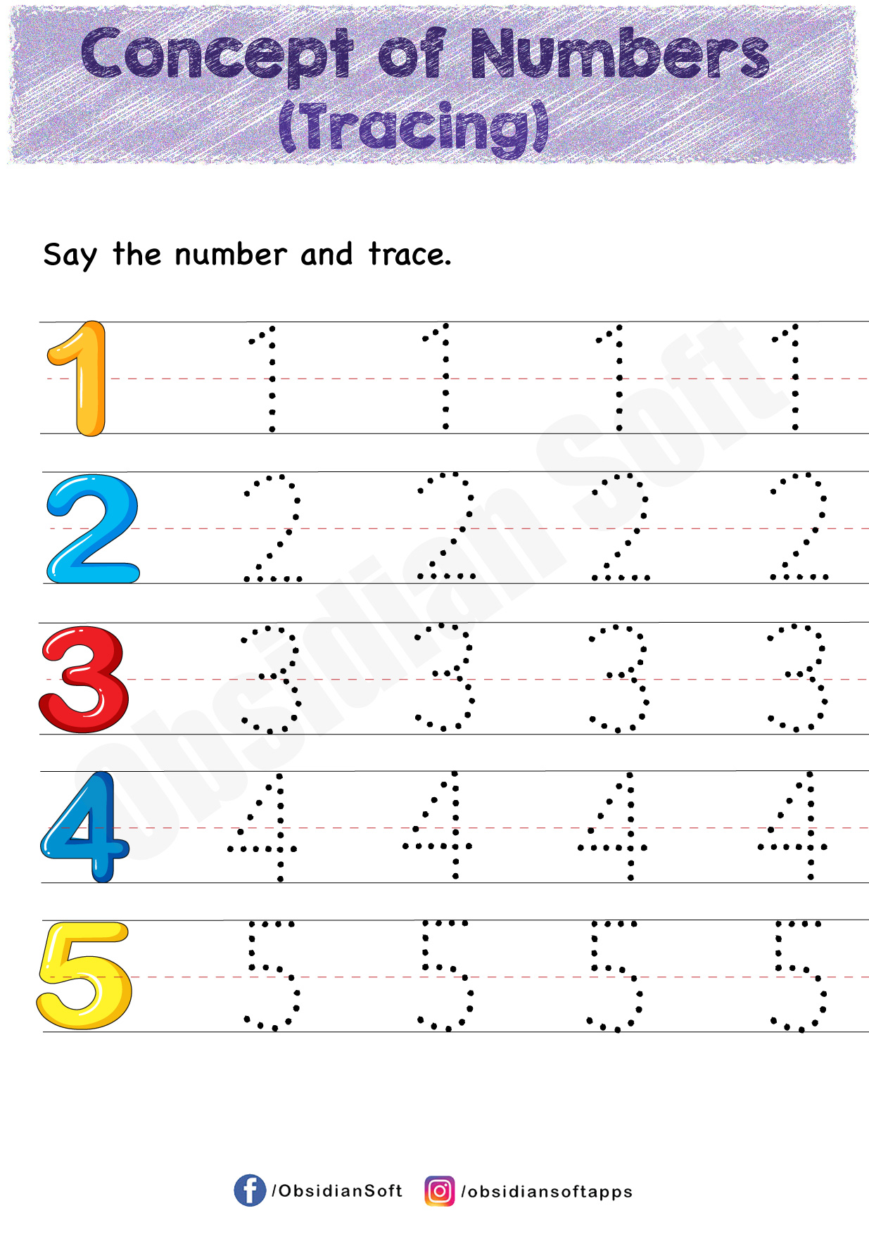 Preschool Worksheets for Maths Concepts