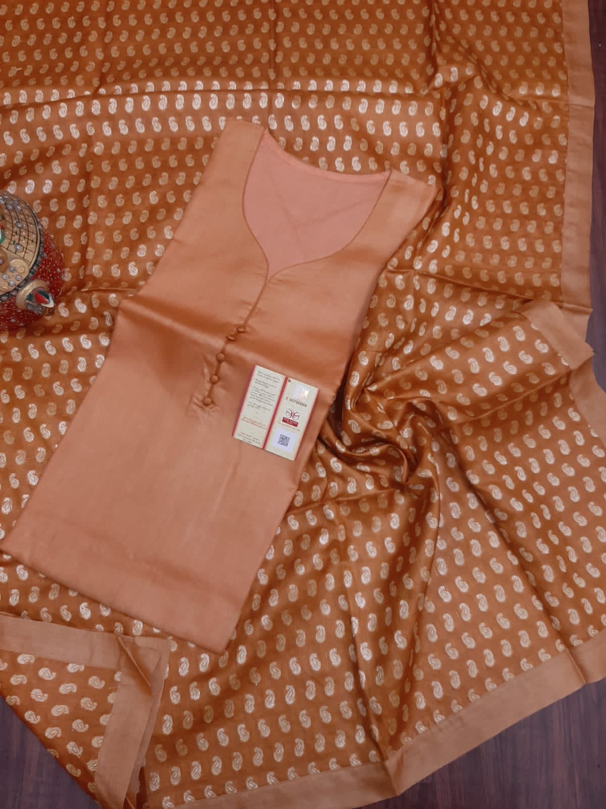 Exclusive tusser silk salwars