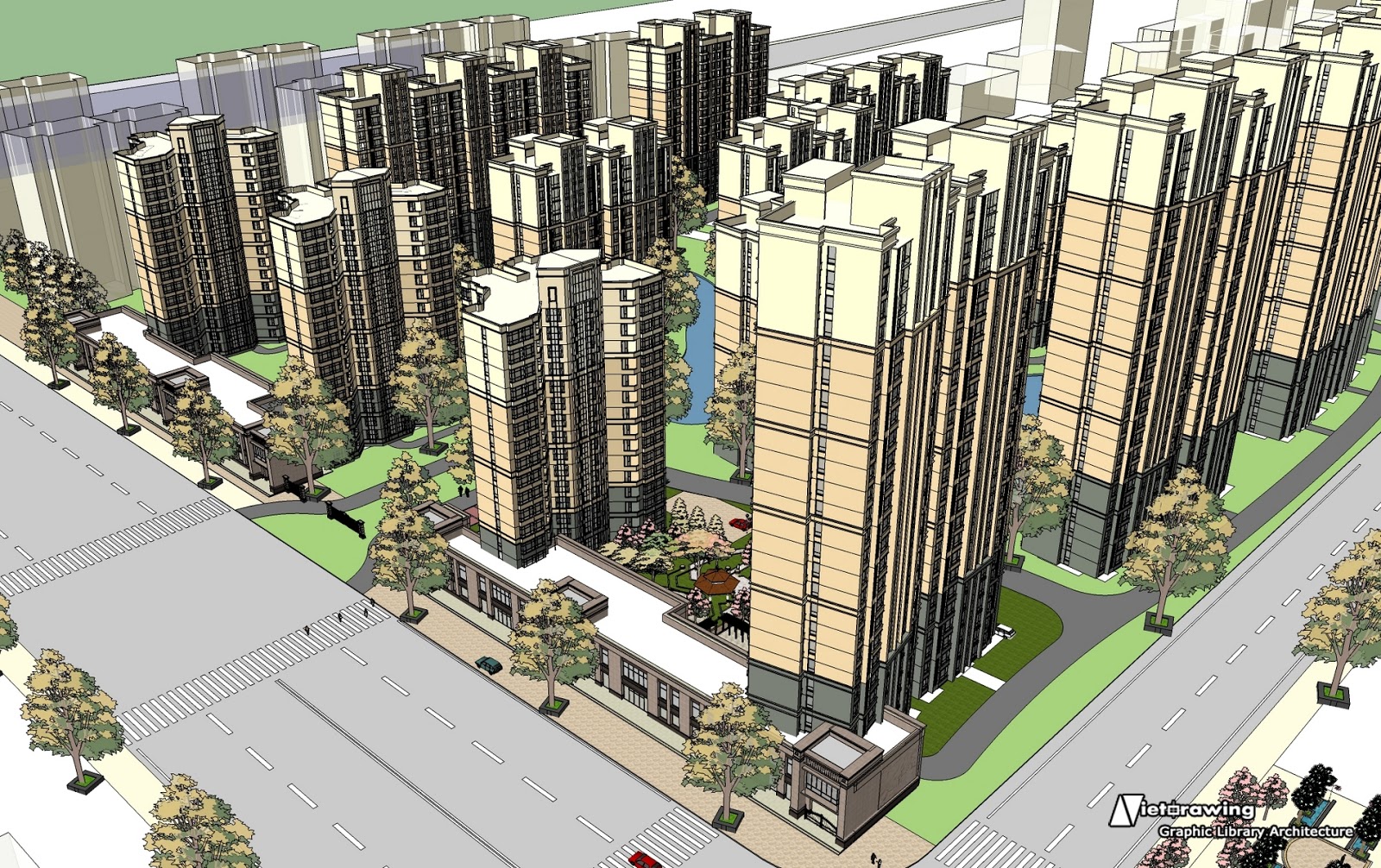 [SKETCHUP] LANDSCAPE MODEL 01 - ANARCHIVN